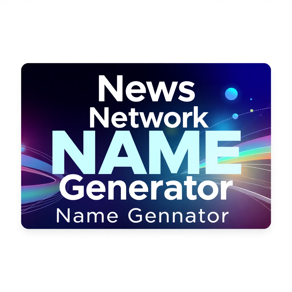 News Network Name Generator - AppWizr