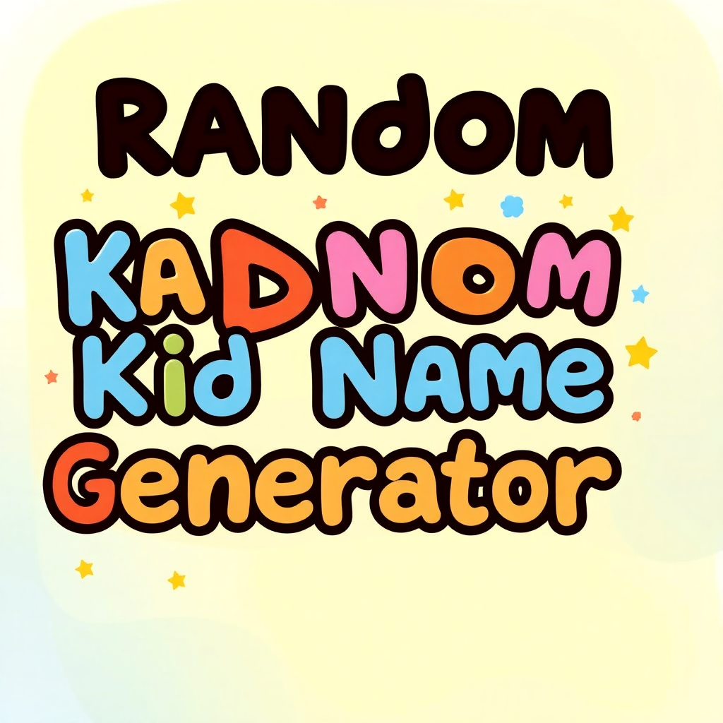 Random Kid Name Generator - AppWizr