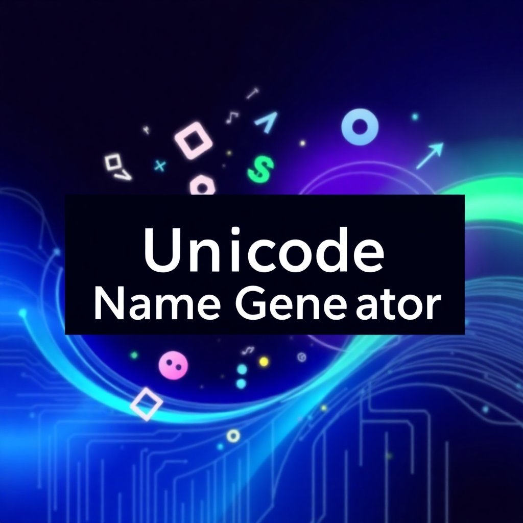 Unicode Name Generator - AppWizr