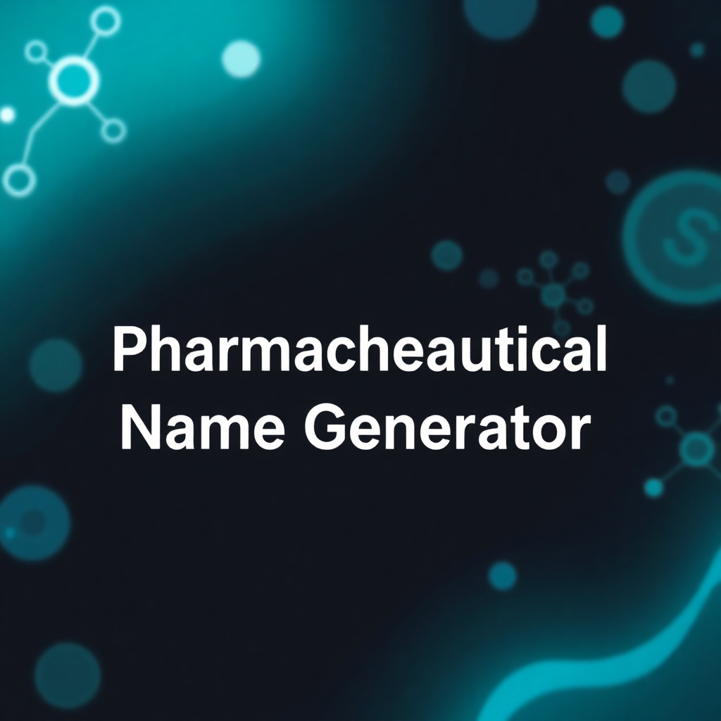 Pharmaceutical Name Generator - AppWizr