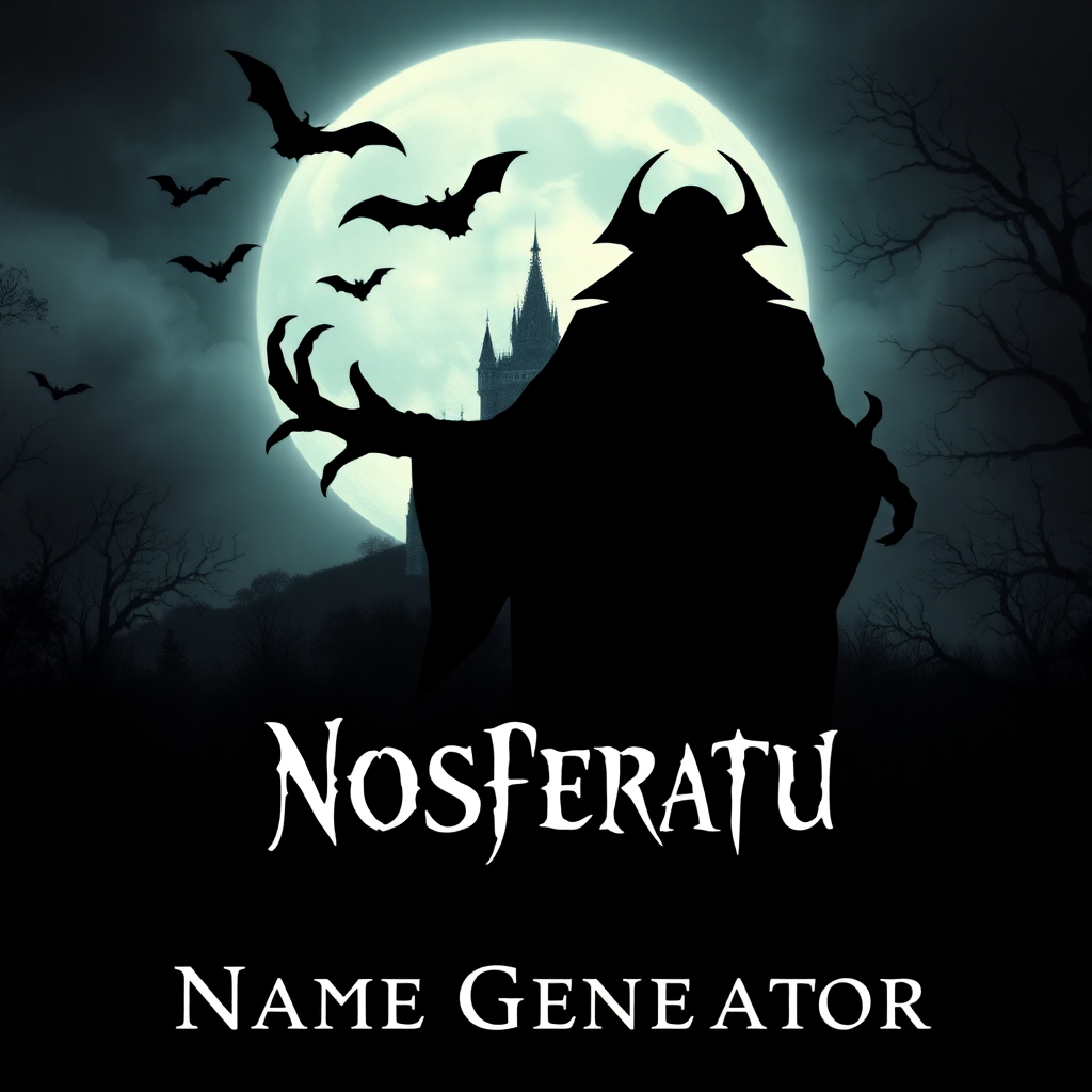 Nosferatu Name Generator - AppWizr