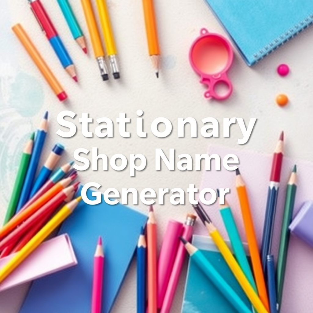 Stationary Shop Name Generator - AppWizr