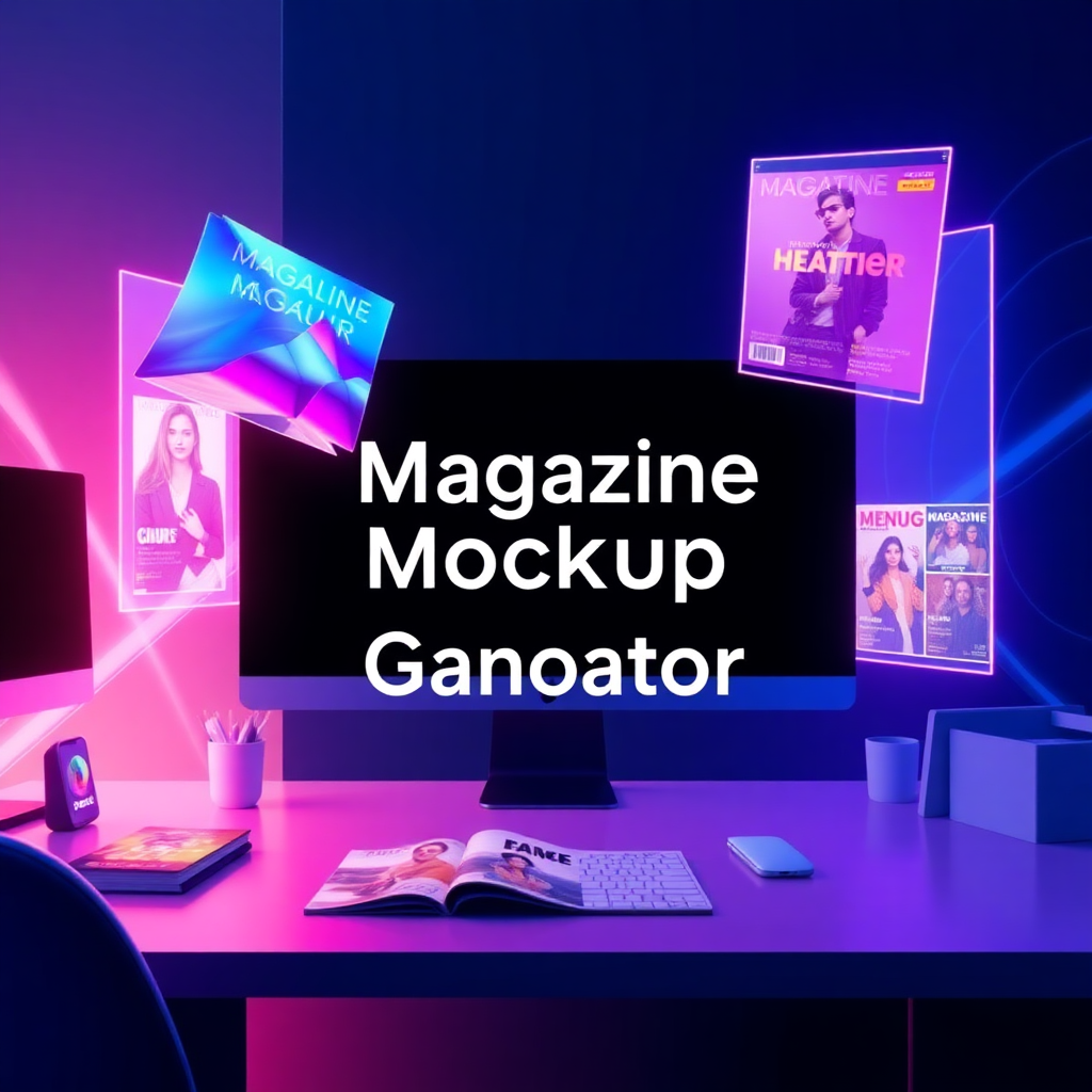Magazine Mockup Generator - AppWizr