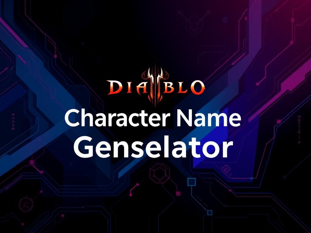 Diablo Character Name Generator - AppWizr